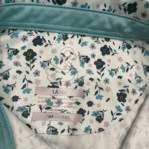 Swannie | Shirts | L Swannies Murray Floral Golf Polo Mintmarine | Poshmark